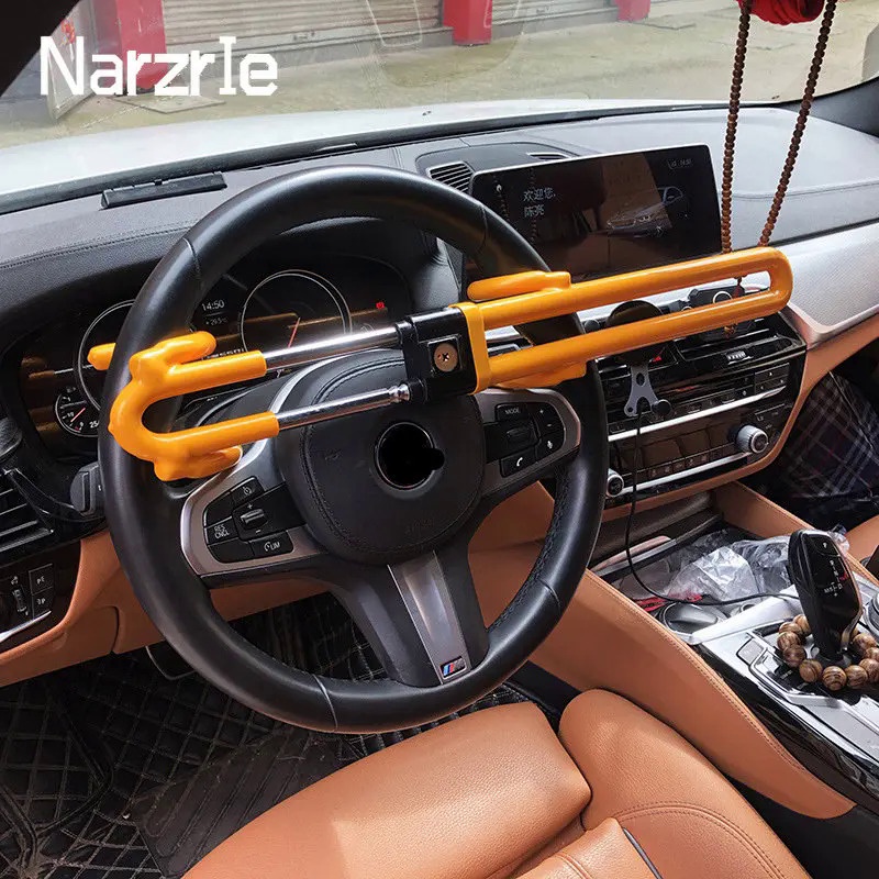 Heavy Duty Double Anti Theft Wheel Car Lock Steering Wheel Lock ...