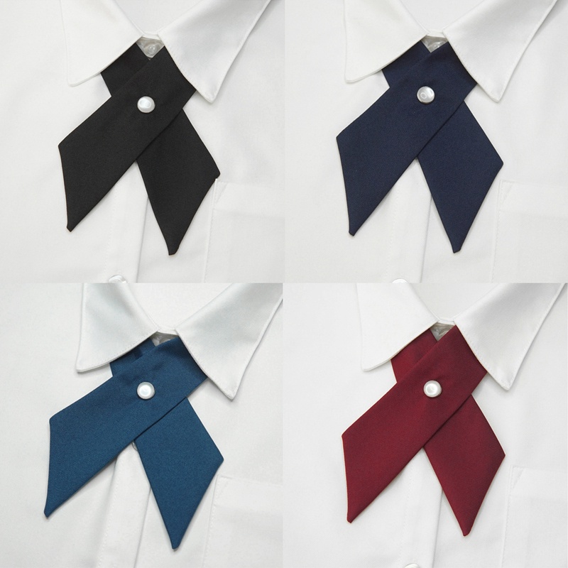☬Cross Bowtie Shirt Tie Removable Cross Bow Ties Sweater Polo Neck ...