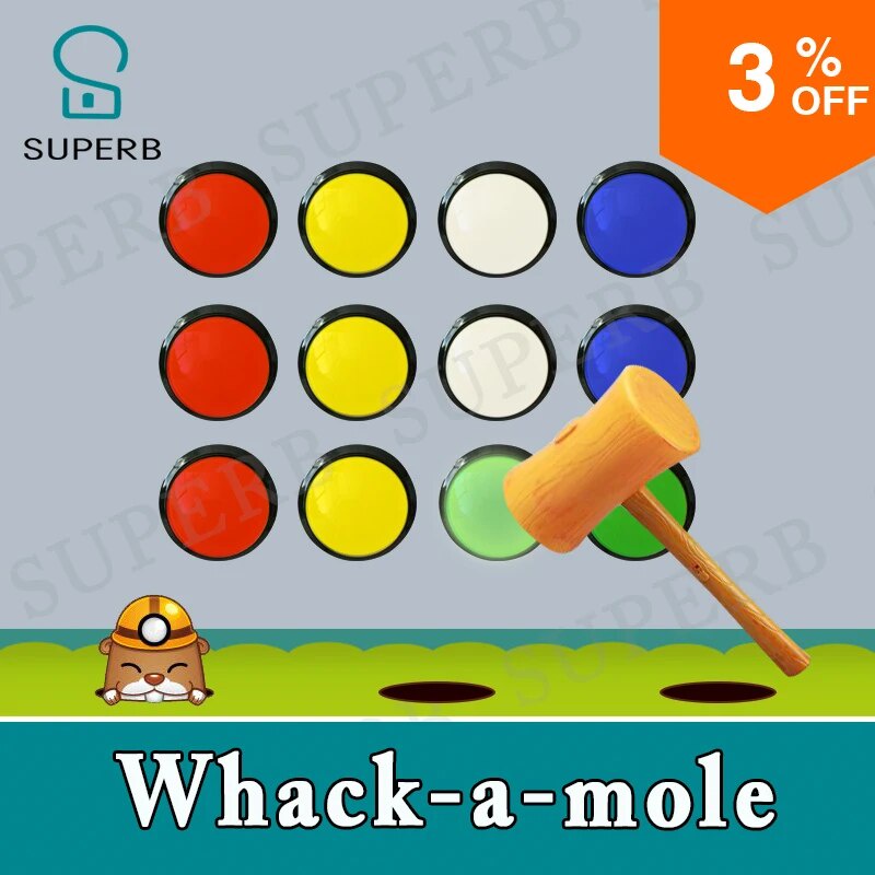 Real life room escape prop takagism game Hit the mouse Hamster game ...