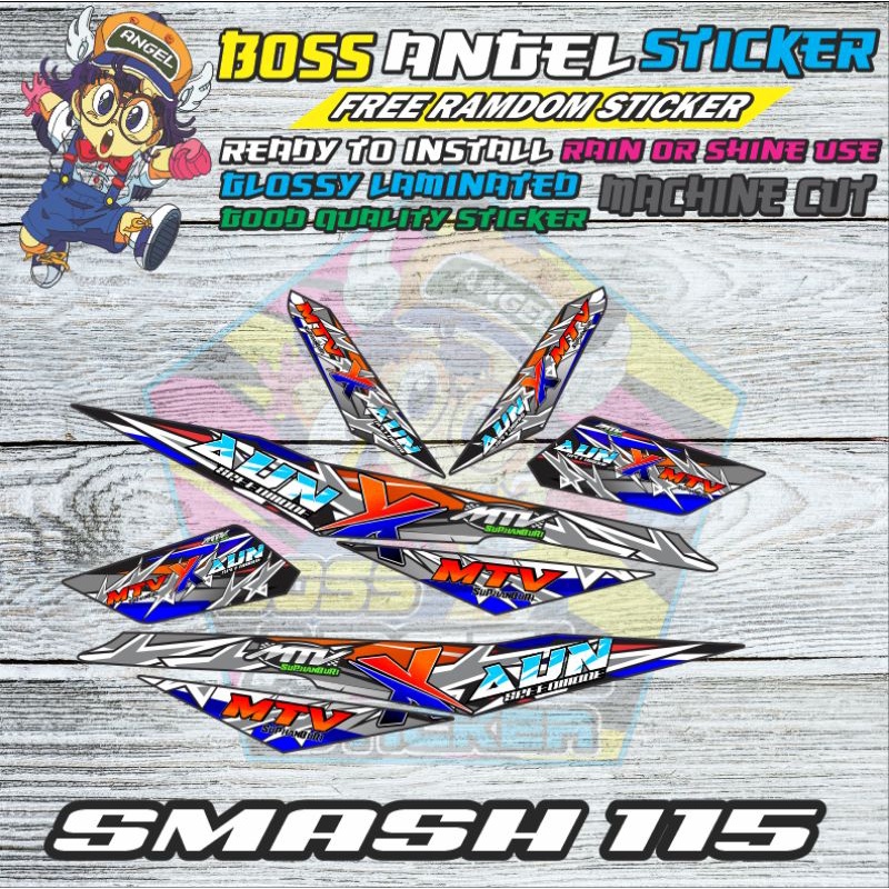 Smash 115 MTV X AUN Decals | Shopee Philippines