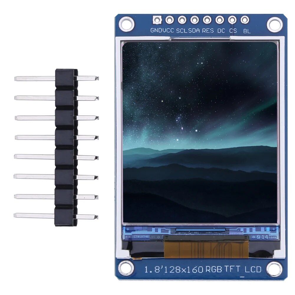 ~1.8inch LCD Display Module SPI Interface Serial Port ST7735S Drive IC Color Display Module forn ...