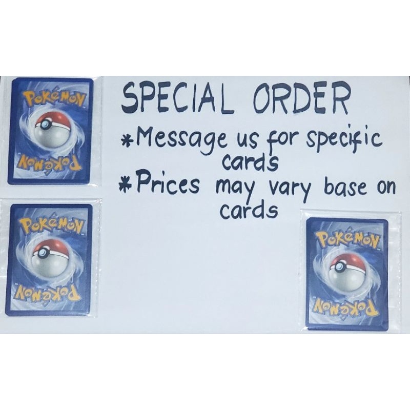 Pokemon TCG Special Order Bundle Cards Checkout Only | Shopee Philippines