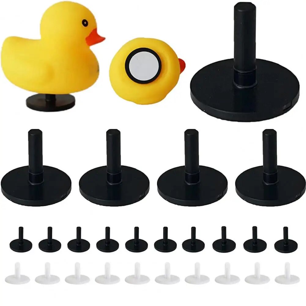 ~10Pcs Rubber Duck Mount Plastic Non-deformable Model Display Stand ...
