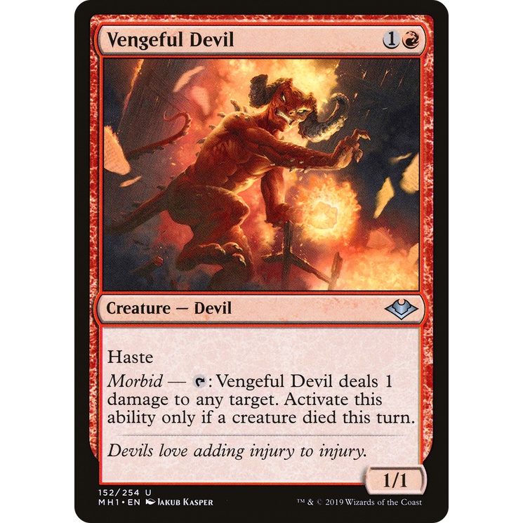 Vengeful Devil (MH1) #152 - LP - Magic the Gathering MTG | Shopee ...