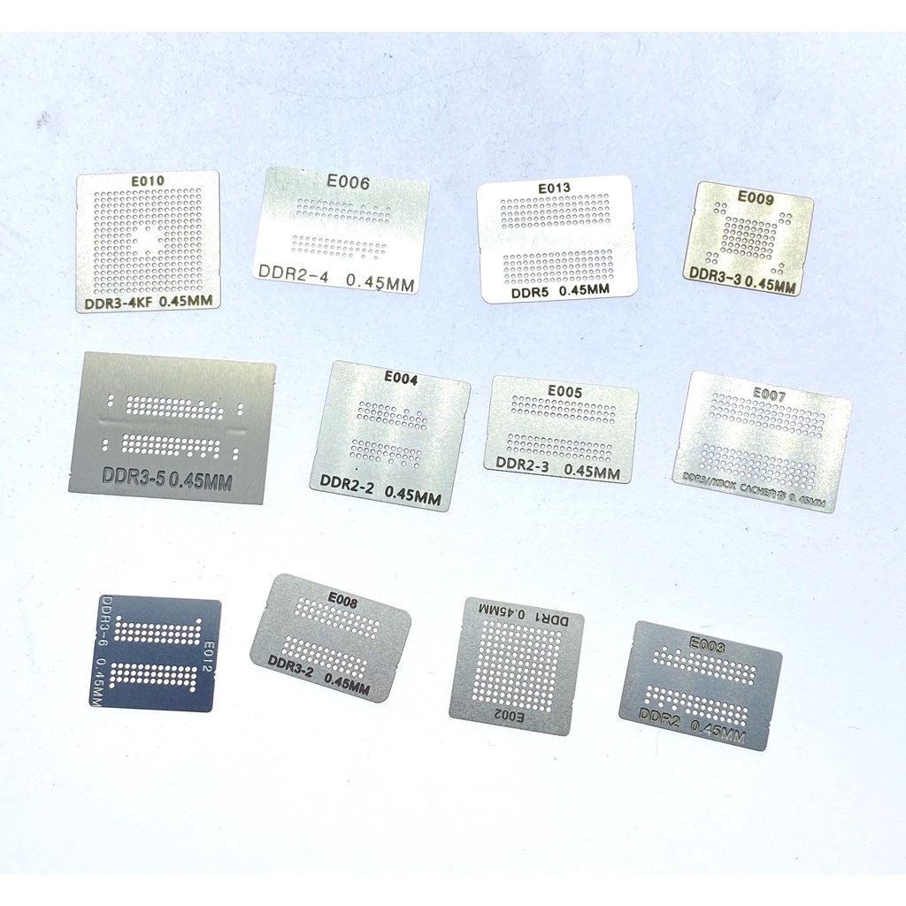 ۞12pcs Memory Chip Ddr1 Ddr2 Ddr3 Ddr5 Bga Ddr Ball Planting Tin Steel