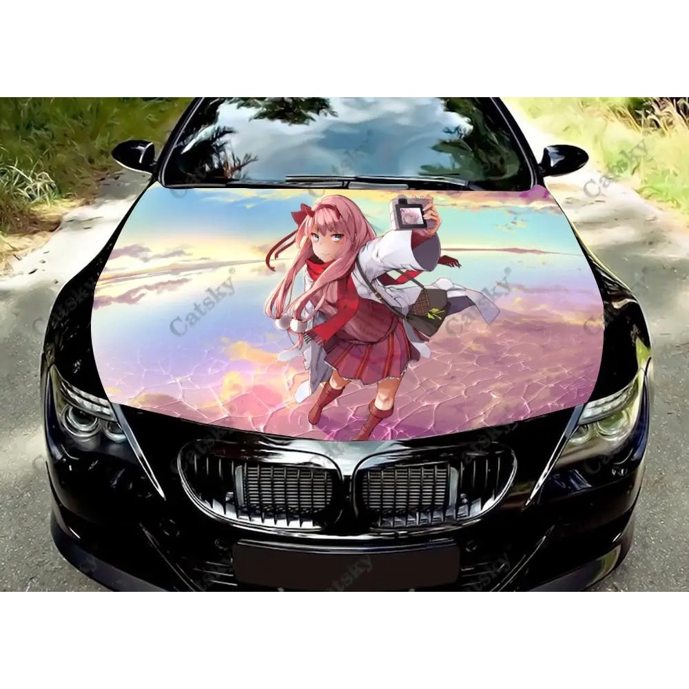 ♥Darling in the Franxx Zero Two Car Hood Vinyl Stickers Wrap Film ...