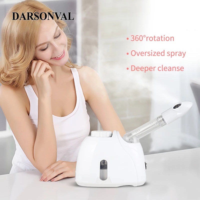 ☌Facial Steamer Nano Ozone Facial Vaporizer Facial Ozonium Steam Skin ...