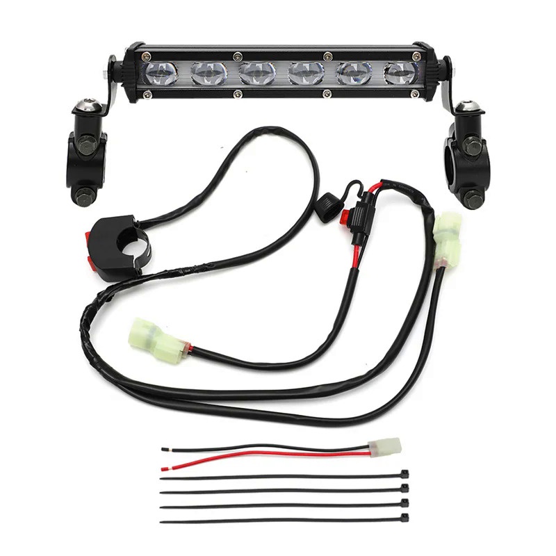 LED Motorcycle Front Headlight Bar Lighting Kit Fit For Most Dirt Bikes ...