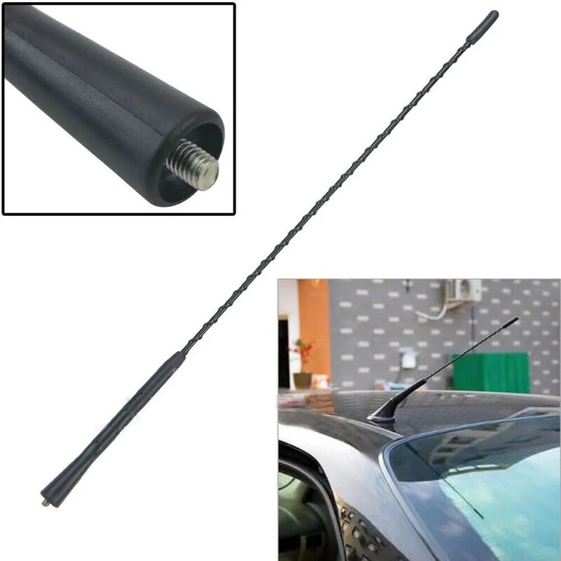 16 Inches Black Car Tuning Auto Roof Radio FM AM Signal Antenna Aerial ...