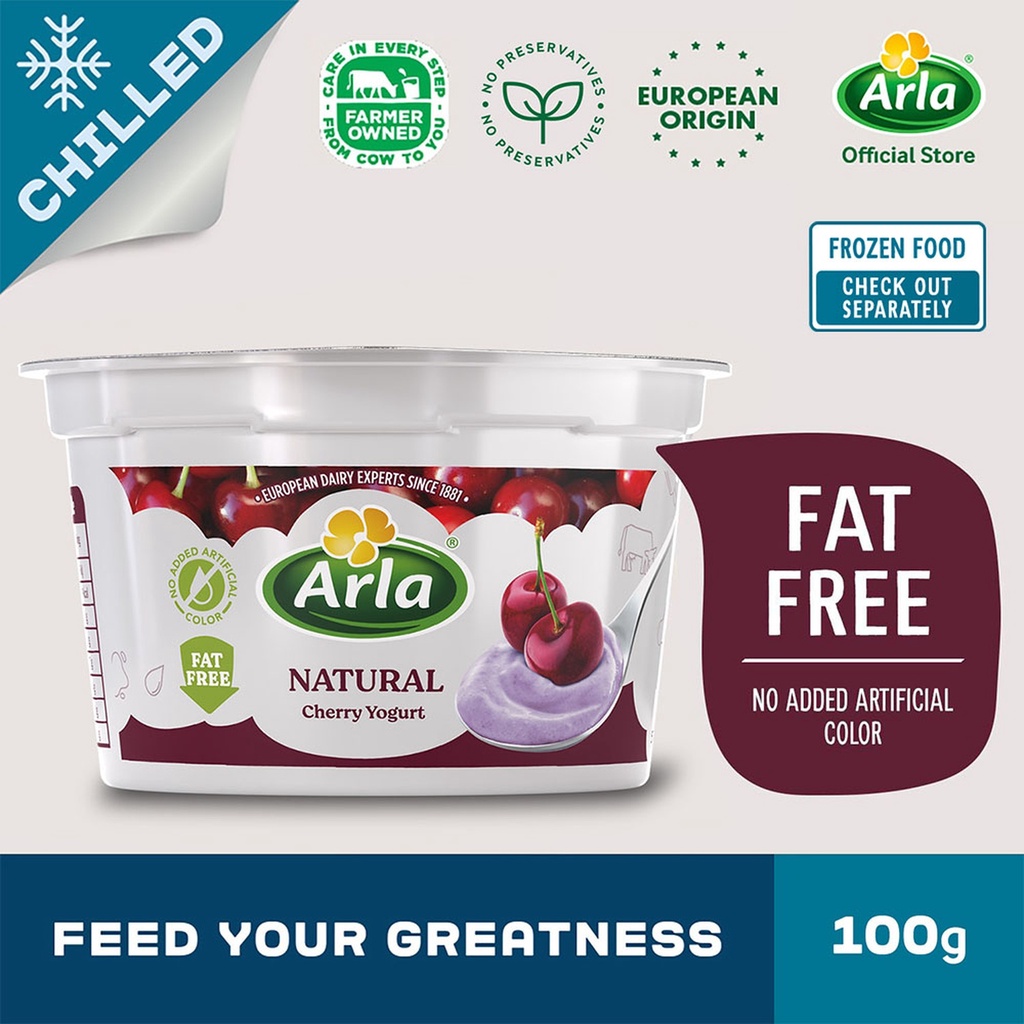 Arla Natural Cherry Yogurt 100g | Shopee Philippines