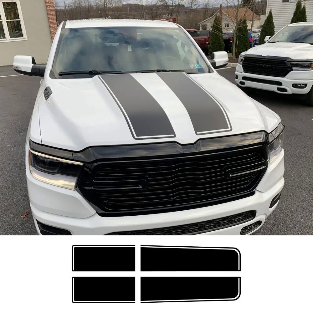 Pickup Hood Tailgate Stickers For Dodge Ram 1500 2500 Hemi Rebel Truck ...