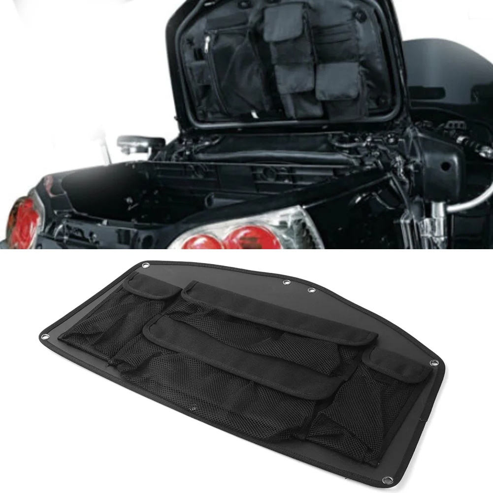 GL1800 Motorcycle Rear Trunk Lid Organizer Black Bag Pouch for Honda ...