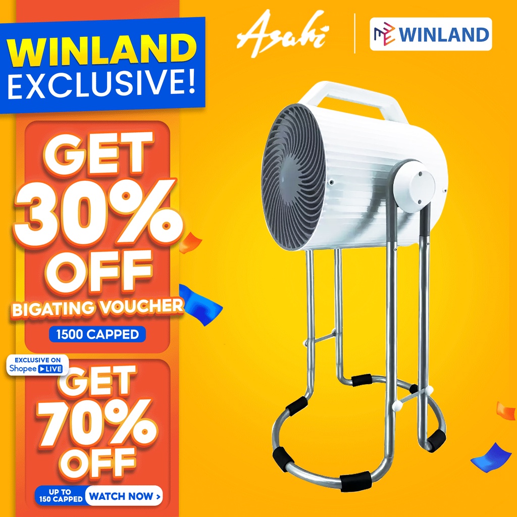 ASAHI by Winland 10inches Turbo Circulator Tower Fan | Electric Fan TC ...