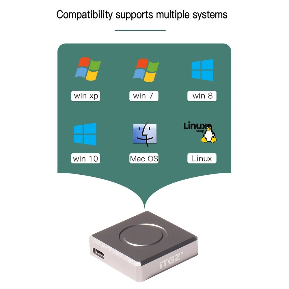 ☠M.2 NVME 2230 External Hard Drive USB 10Gbps Portable External SSD ...