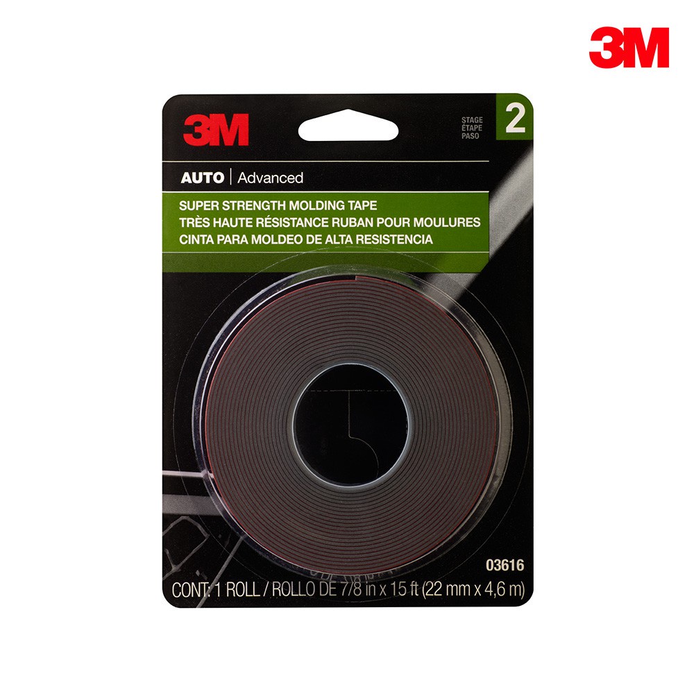 3M™ Super Strength Molding Tape 03616 1pc/pack (22mm x 4.6m) | Shopee ...