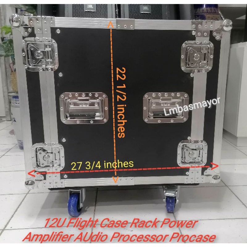 12U Flight Case Rack 12RU Power Amplifier Audio Processor Procase ...