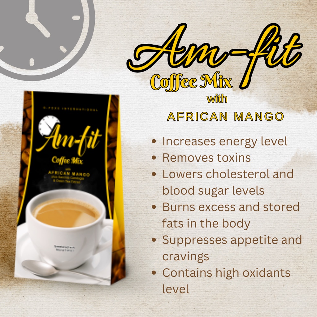 GFOXX Amfit Slimming Coffee with Garcinia Cambogia - 75 grams (15g x 5 ...