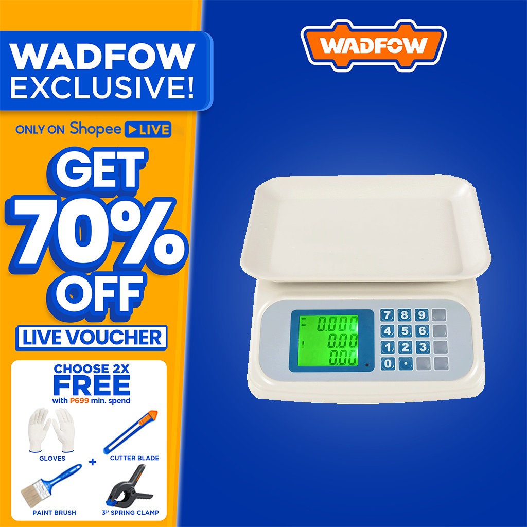 Wadfow WEC1503 RECHARGEABLE Digital Weighing Kitchen Timbangan Food ...
