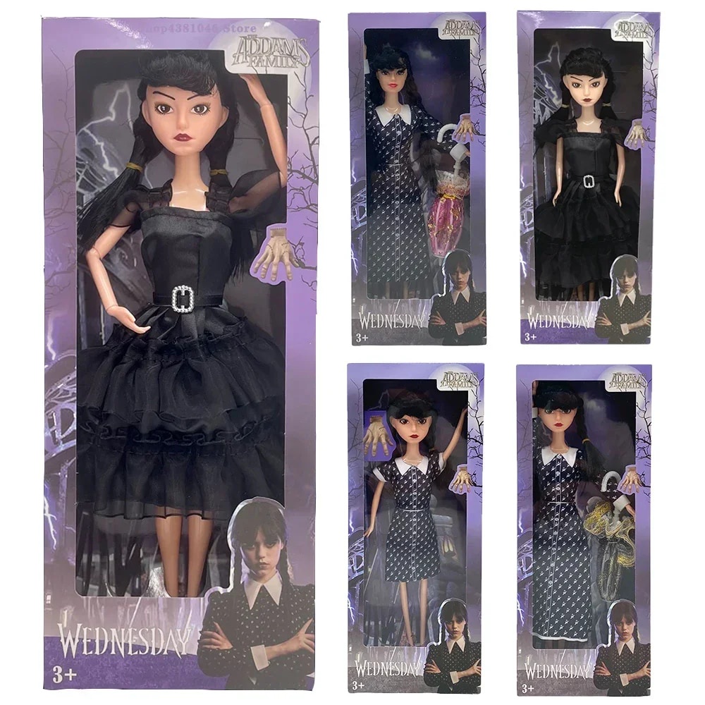 New Addams Family Figure Doll Cute Cloth puppet Toys Wednesday Addams ...