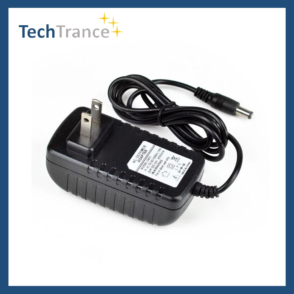 Techtrance 12v Charger Power Adaptor For Fiber 12 Volt Wi-Fi Router ...