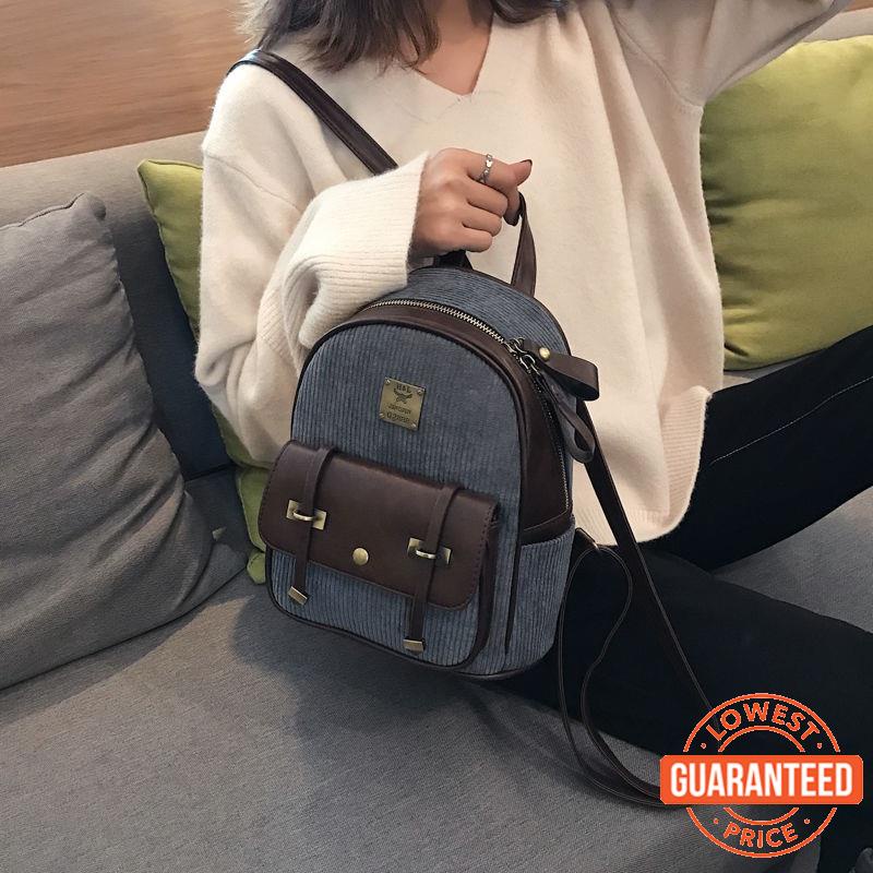SC1 Small Bookbag Female Korean Style Contrast Color Mini Backpack ...