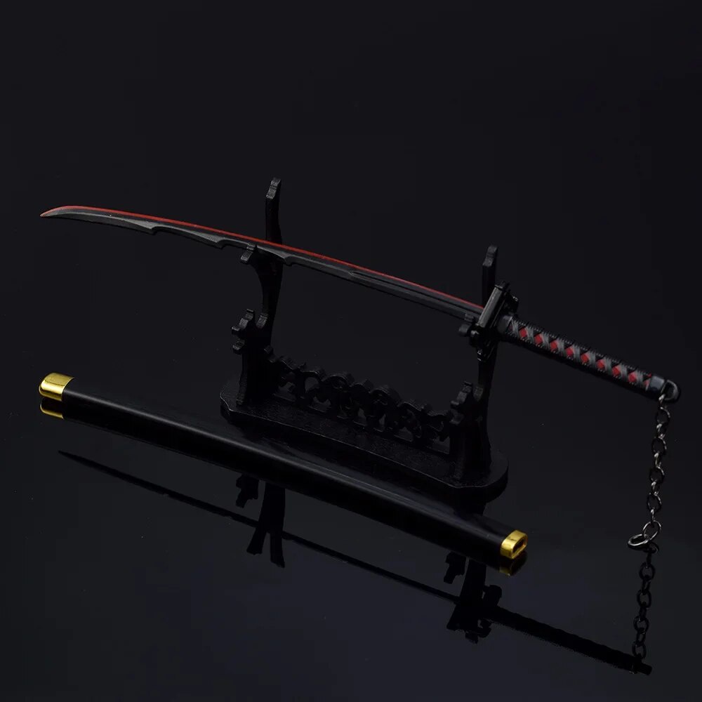 ღ26cm BLEACH Weapon Kurosaki Ichigo Tensa Zangetsu Ban Kai Metal Anime ...