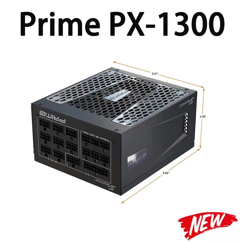 Seasonic Computer Power Supply PRIME PX 1300 ATX 12V Hybrid Fan Control ...