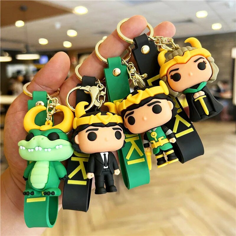 Marvel The Avengers Figure Loki 2023 The New Silicone Doll Key Chain ...