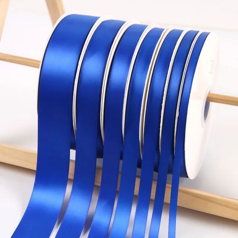 Ribbon Satin Blue / Royal Blue / Navy Blue (25yards) | Shopee Philippines
