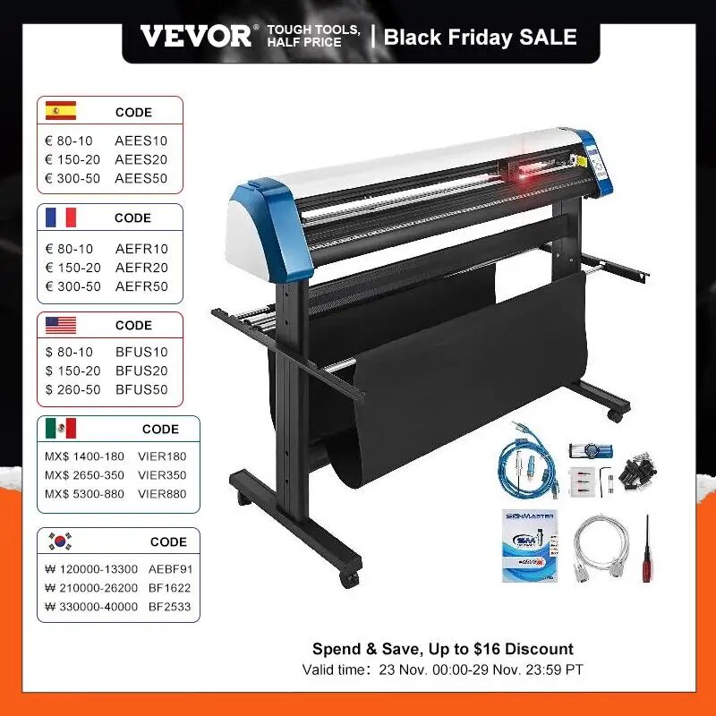 ☼VEVOR 53\"/34\"/28\" 4MB Semi-Automatic Cutter Vinyl Cutting Plotter ...
