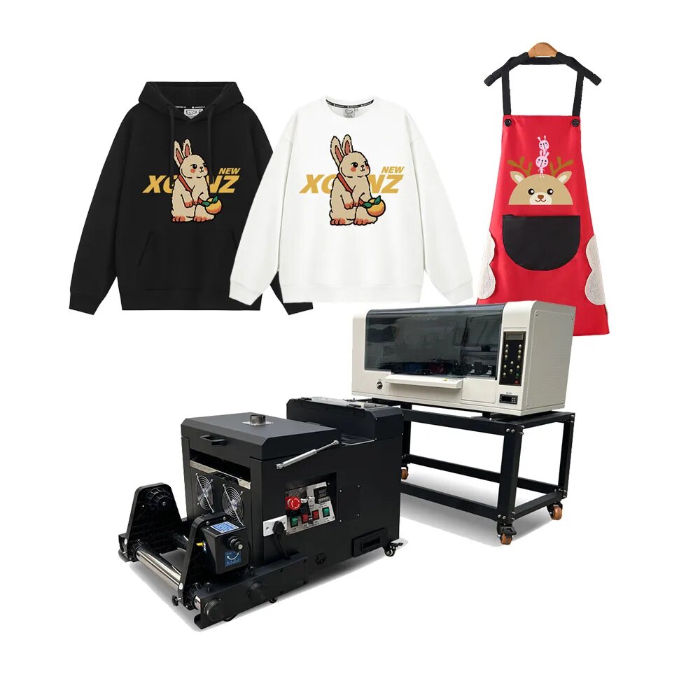 ☁A3 DTF inkjet printer set heat transfer t-shirt printing machine ...