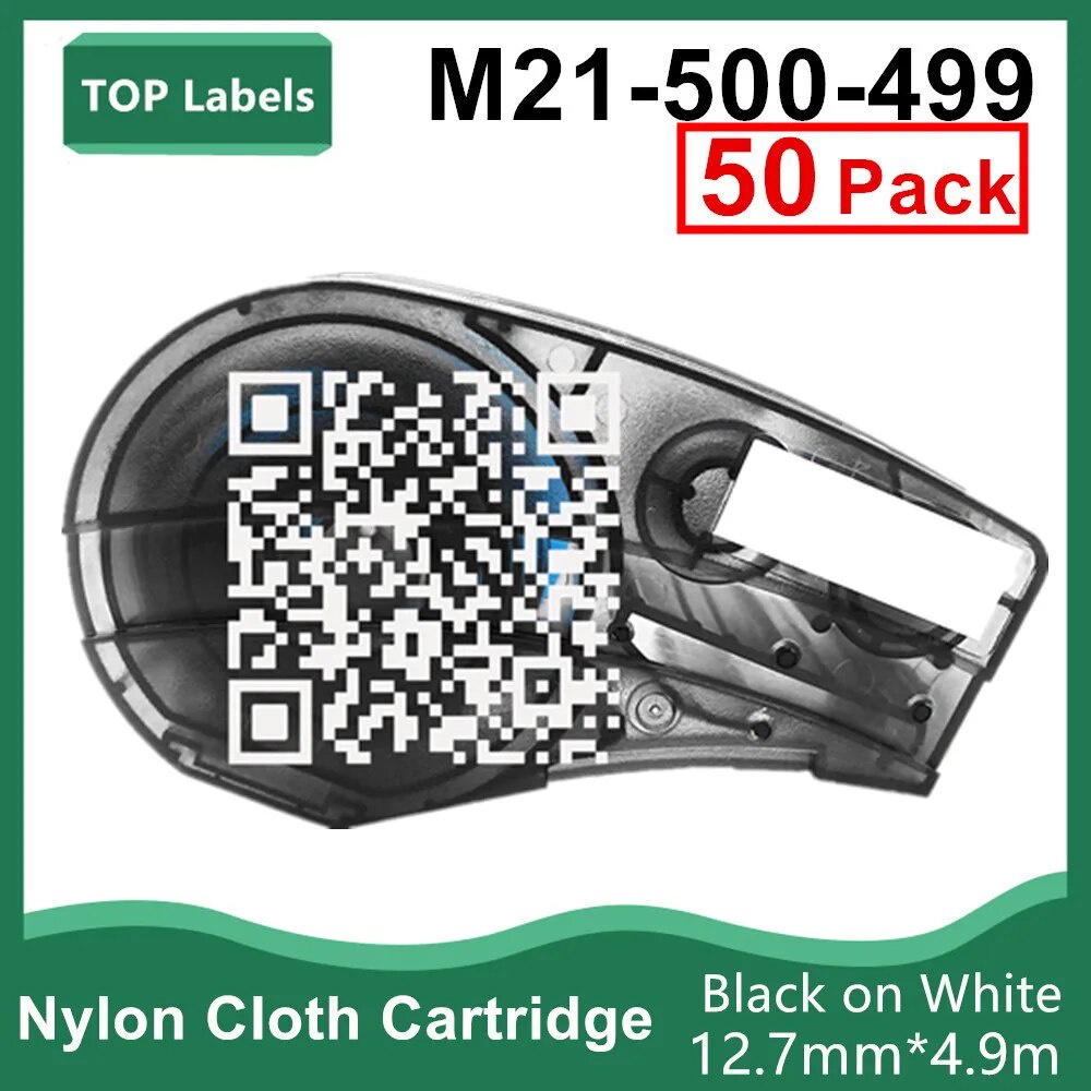 ☮50PK Replace M21-500-499 Multi-Purpose Nylon Label for General ...
