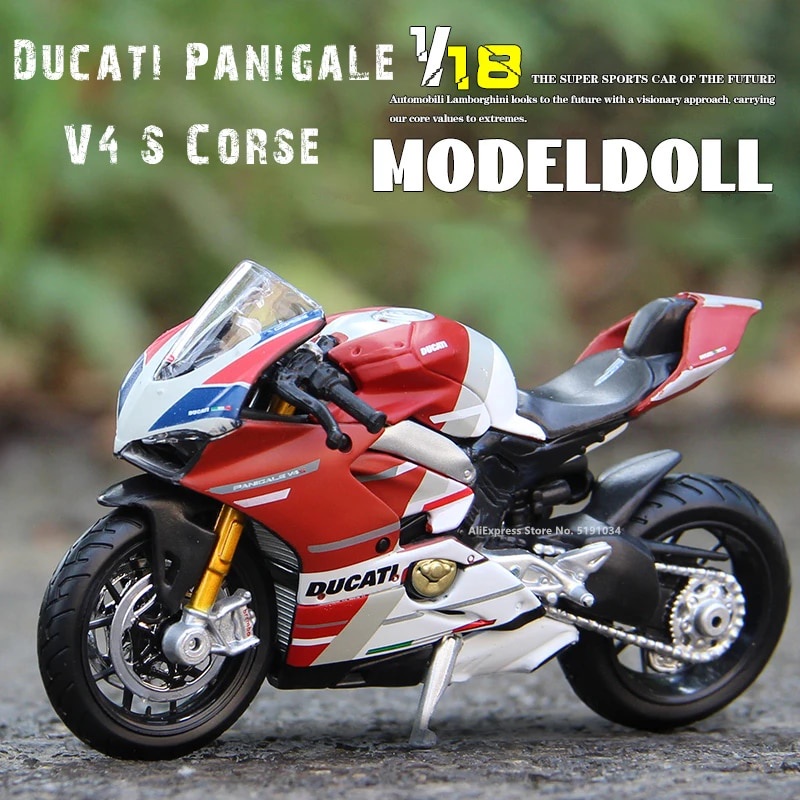 Maisto 1:18 Ducati Panigale V4 S Corse Kawasaki Moto Car Original ...