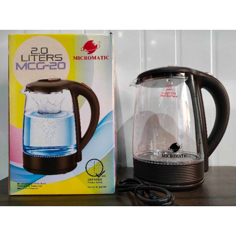 MICROMATIC MCG-20 2.0L ELECTRIC CORDLESS KETTLE | Shopee Philippines