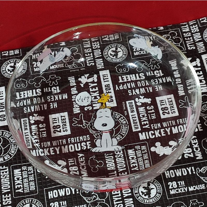 Snoopy Big/Serving Glass Bowl PEANUTS UFS | Shopee Philippines