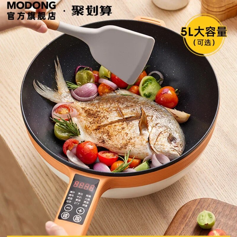 Household All-in-one Electric Frying Pan Cookers Pot Cooker Home ...