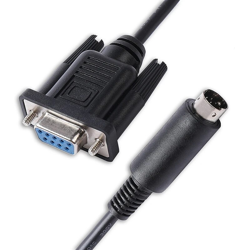 9 Pin DB9 Female to 8-pin Mini Din RS232 Serial PC Control ...