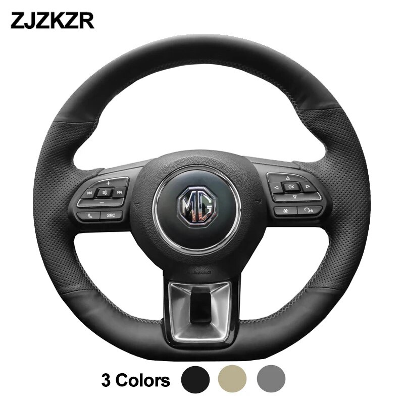 Hand Sewing Car Steering-Wheel Cover Wrap Volant For MG ZS HS GS 2017 ...