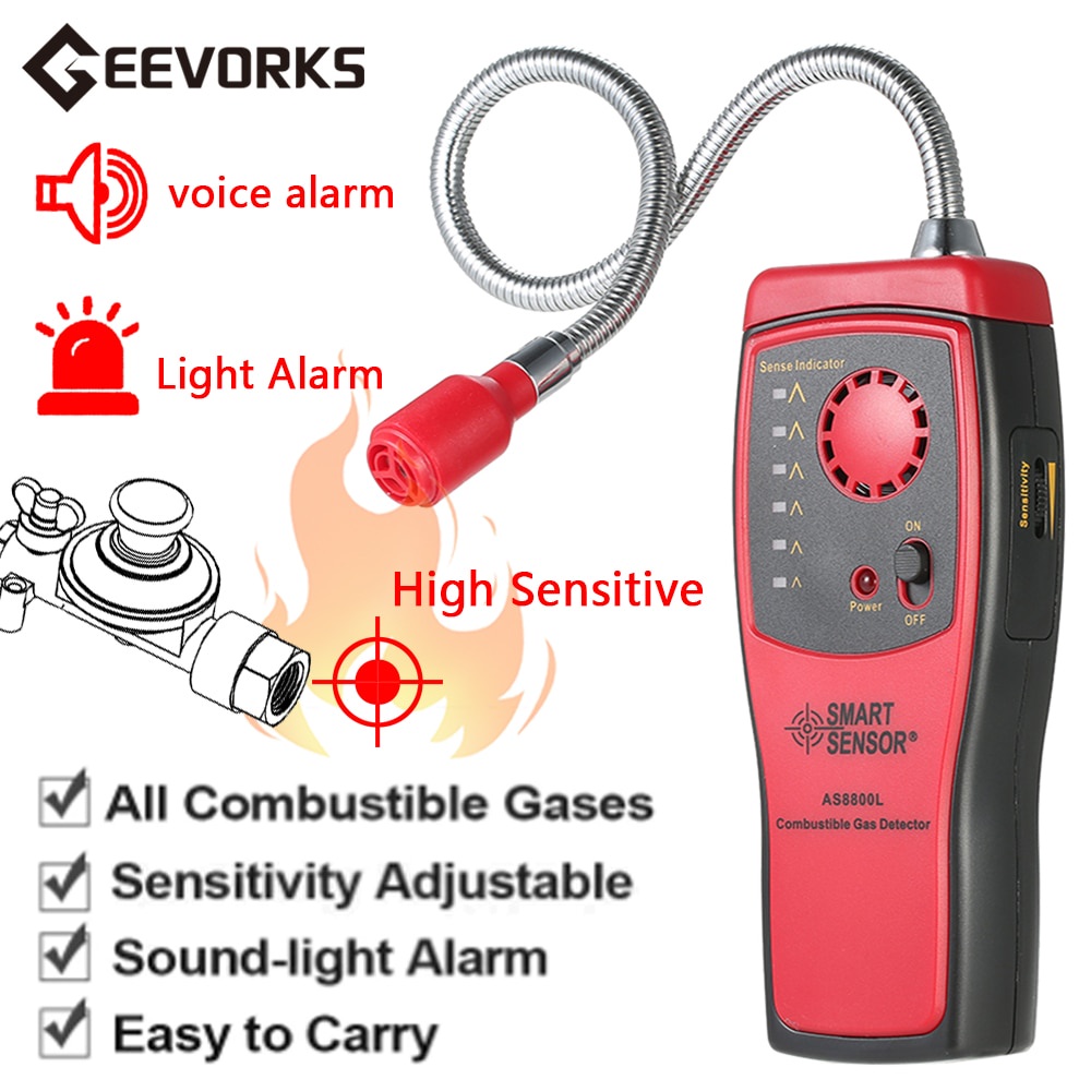 Geevorks Combustible Gas Detector Handheld Smart Sensor Tool Naturalgas ...