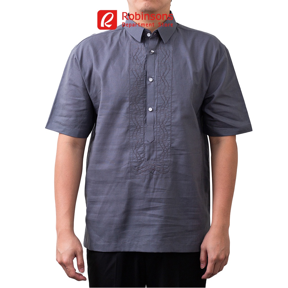 Executive Men's Embroidered Shortsleeves Gusot Mayaman Office Barong ...