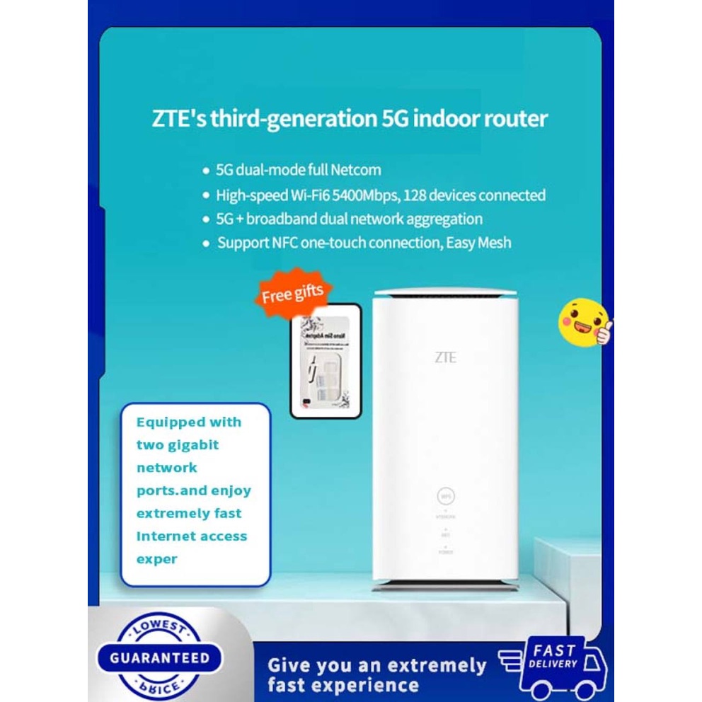 ZTE MC8020 5G Modem CPE WIFI Wireless Routers With Sim Card Slot 5G 4G ...
