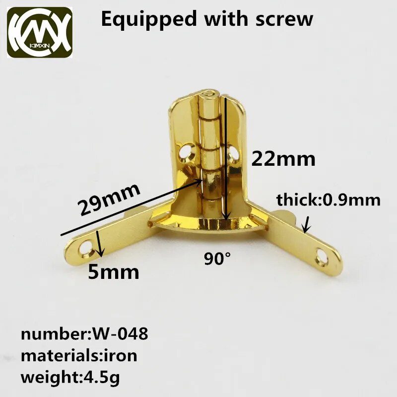 KIMXIN Wooden box hardware fittings The cigar box hinges Mini hinge 22 ...