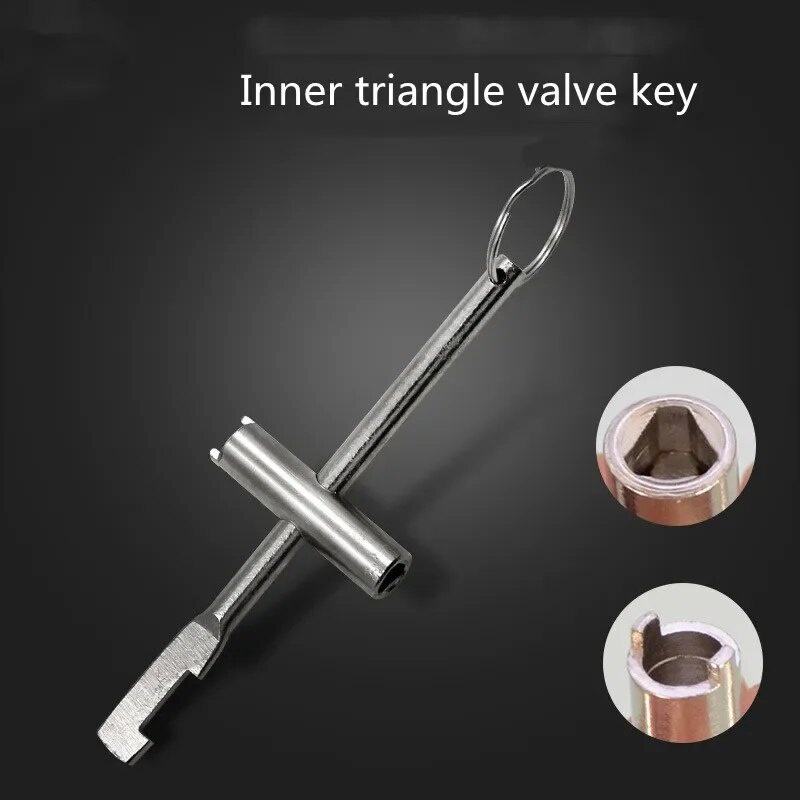 1 Pcs Water Meter Valve Key Inner Triangle Key Metric Wrench Switch ...