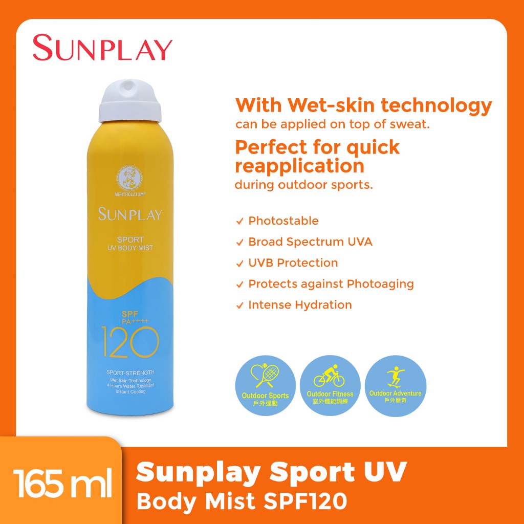 Sunplay Sport Body Mist SPF 120 | Shopee Philippines