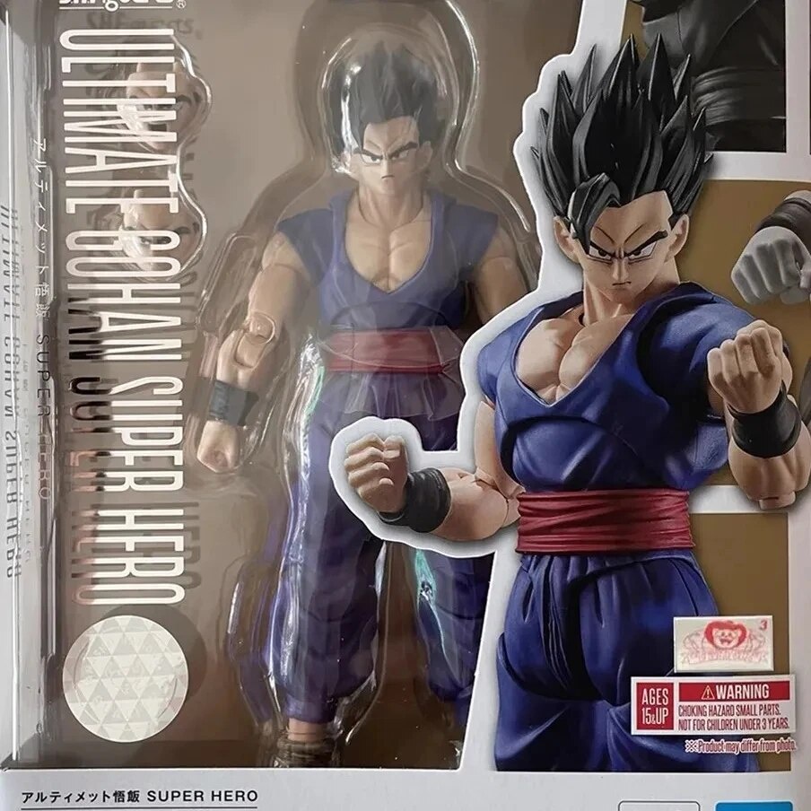 41W 16cm Bandai SHF Dragon Ball Super Hero Gohan Action Original Figure ...