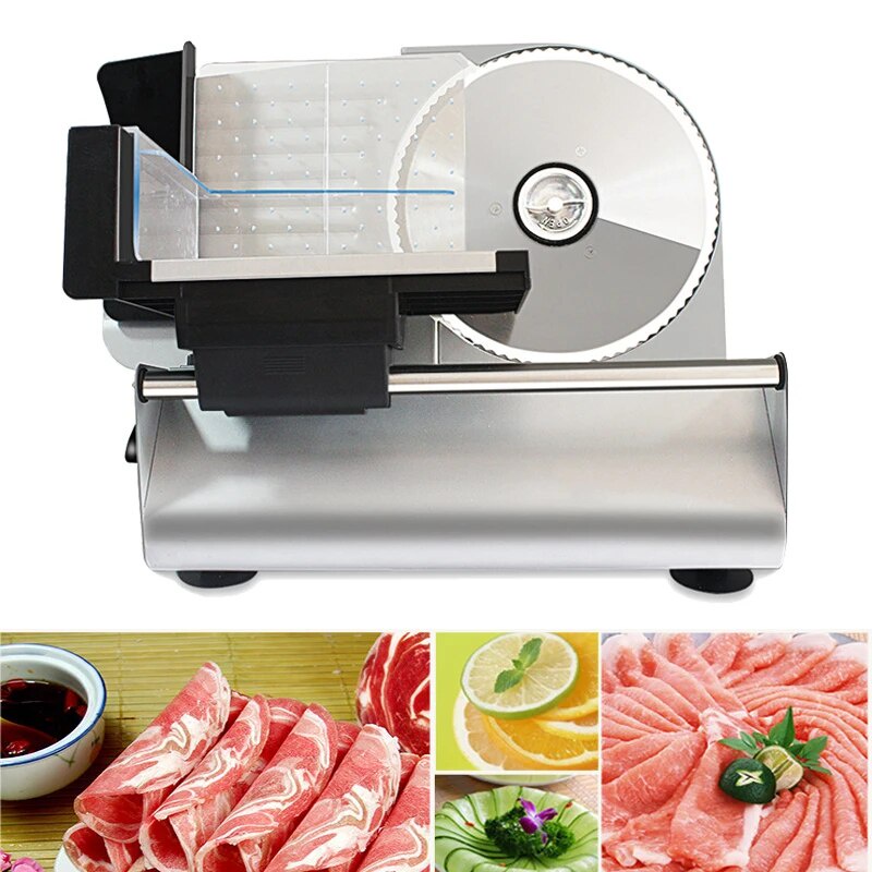 200W Electric Mutton Rolls Meat Slicer Mincer Auto Beef Lamb Potato ...