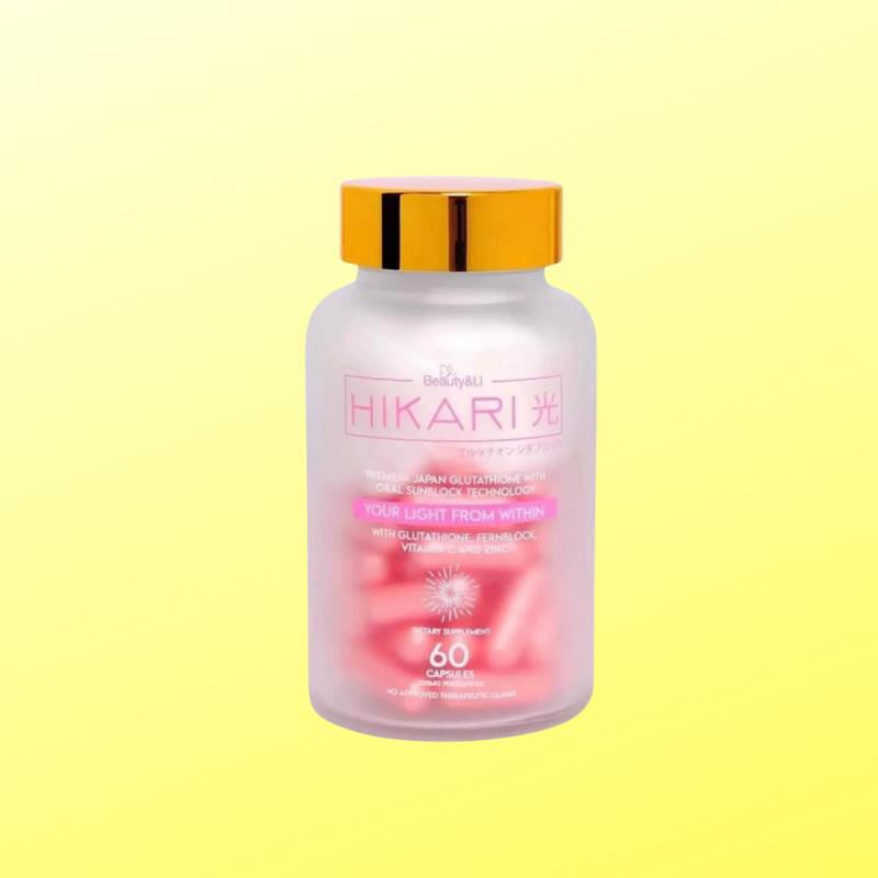 Glam Essentials Hikari Pink Gluta Japan - 60 Capsules Glutathione ...