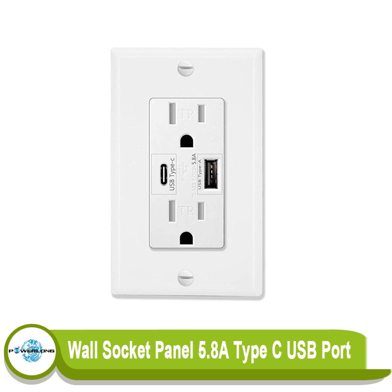 Wall Socket plug-in Intelligent Electrical Multi Power USB Charger 20W ...