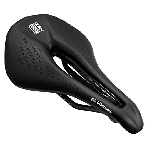 GORIX Saddle bicycle carbon rail ultralight GO.643double short nose wide type perforated road ...