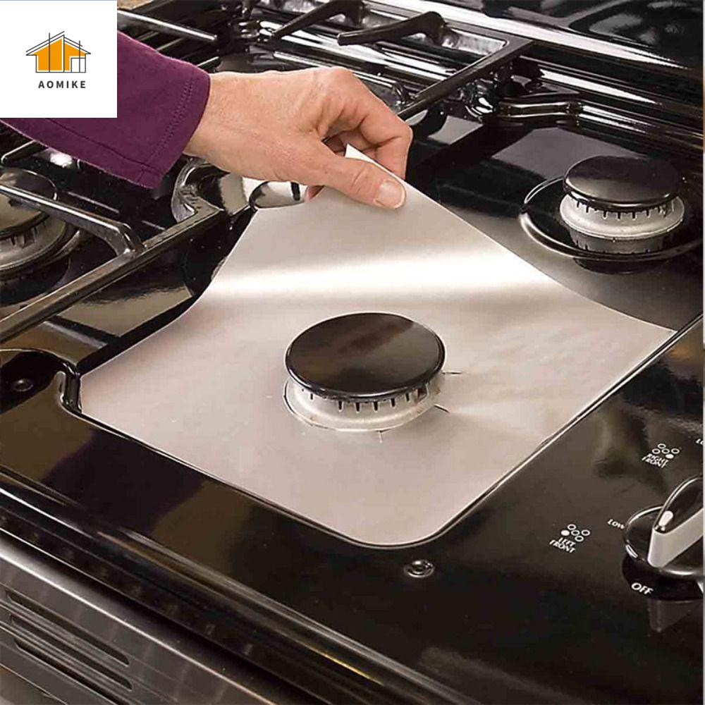 D5JKY Kitchen 4Pcs Heat Resistant NonStick Heavy Duty Gas Stove ...